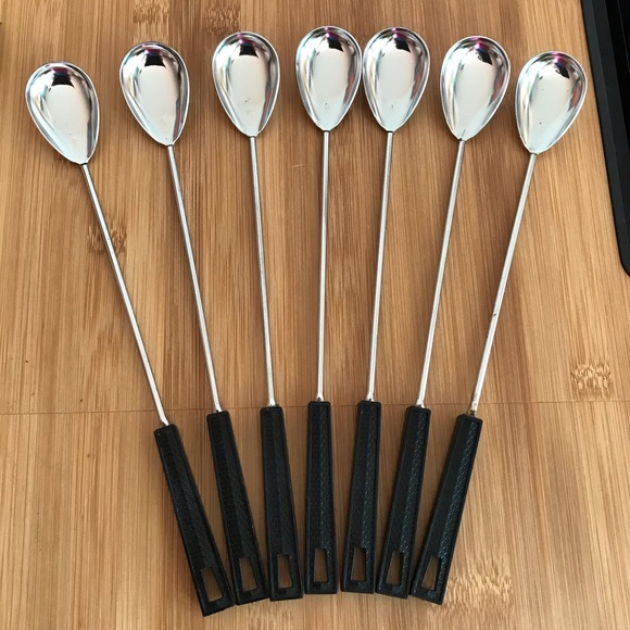 Ekco | Kitchen | Vintage Ekco Stainless Steel 7 Cocktail Spoon Set ...